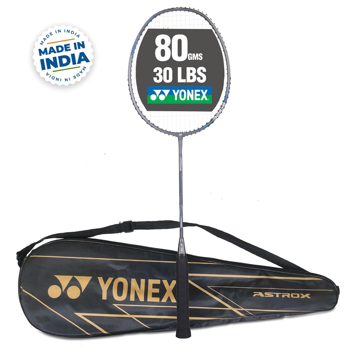 YONEX ASTROX ATTACK 9 BADMINTON RACKET (G4, 4U GUN METAL GREY) | sppartos