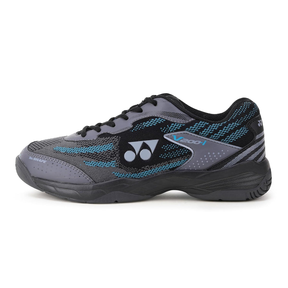 YONEX V200-i Badminton Shoes (Cyan Black)| Made in India | Ideal for ...