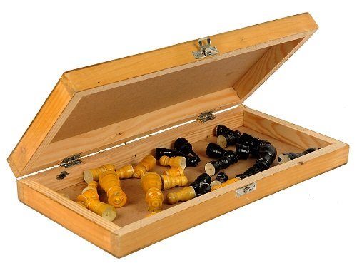 Dixon Wooden Folding Chess(box type) for indoor play with wooden chess ...